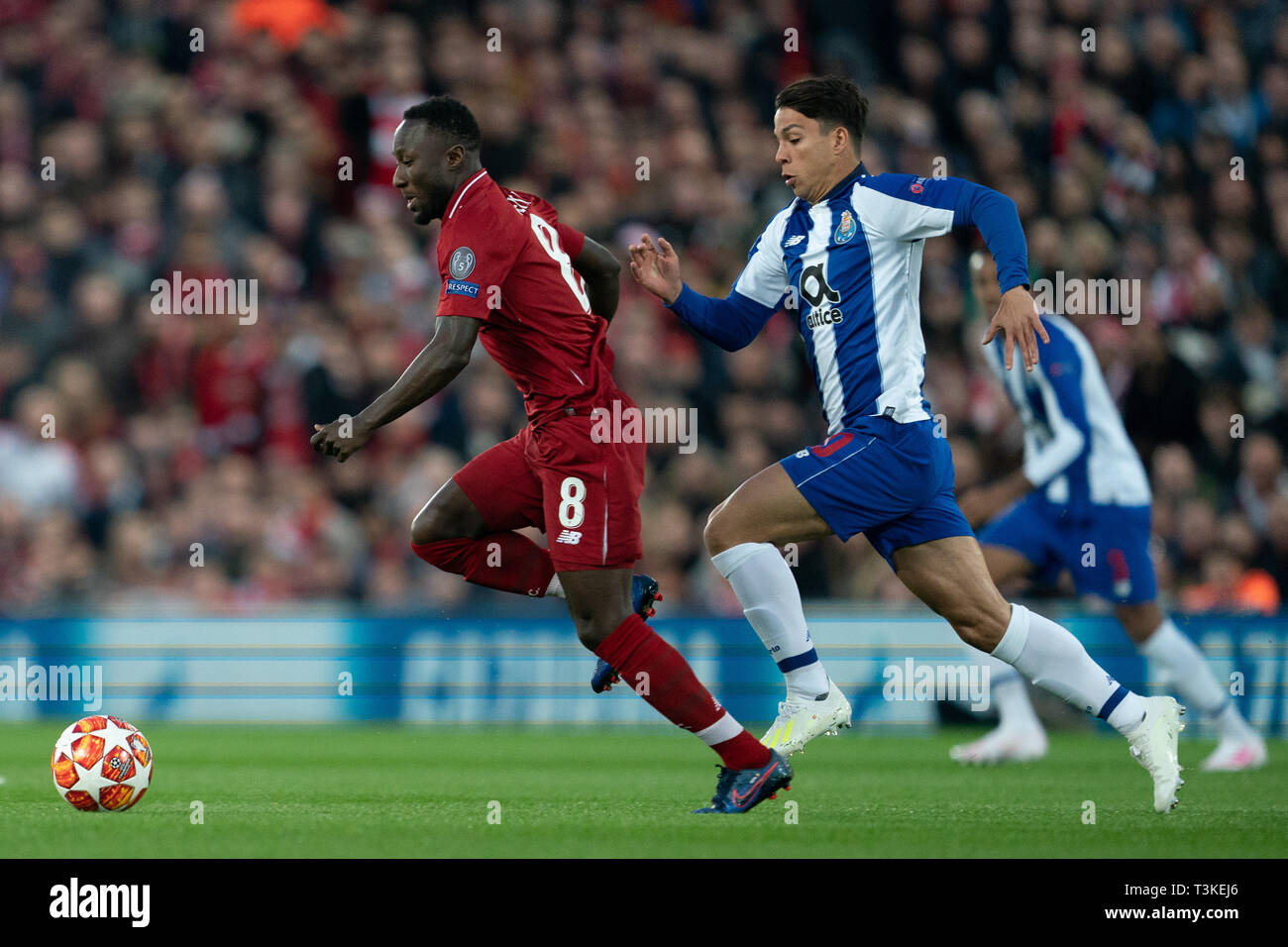 Liverpool's Naby Keita under pressure from Porto’s Oliver Torres 9th ...