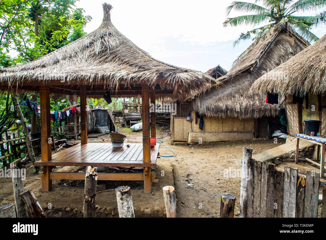 The Sasak Village Ende in Lombok, Indonesia, Asia Stock Photo - Alamy