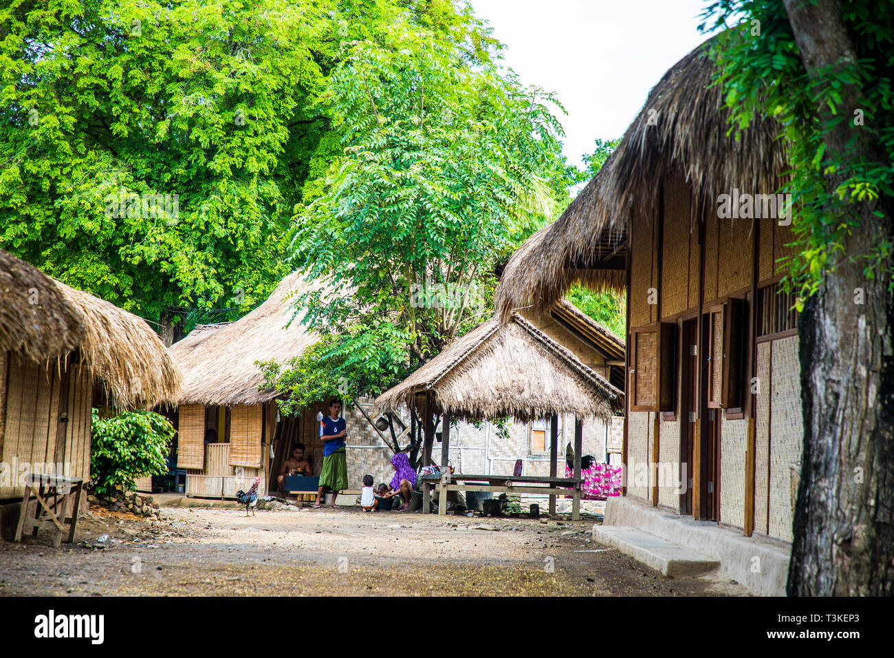 The Sasak Village Ende in Lombok, Indonesia, Asia Stock Photo - Alamy