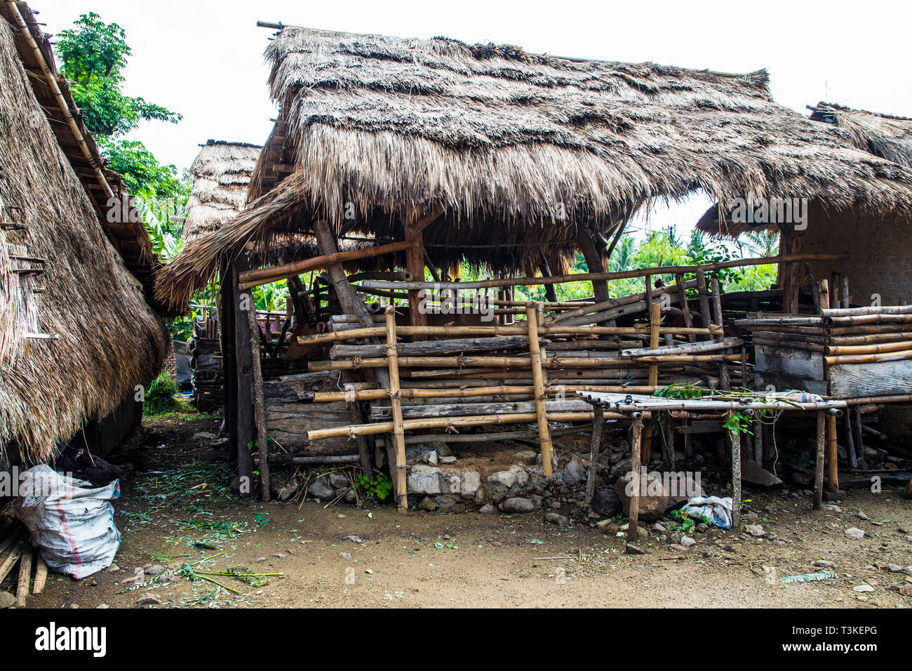 The Sasak Village Ende in Lombok, Indonesia, Asia Stock Photo - Alamy