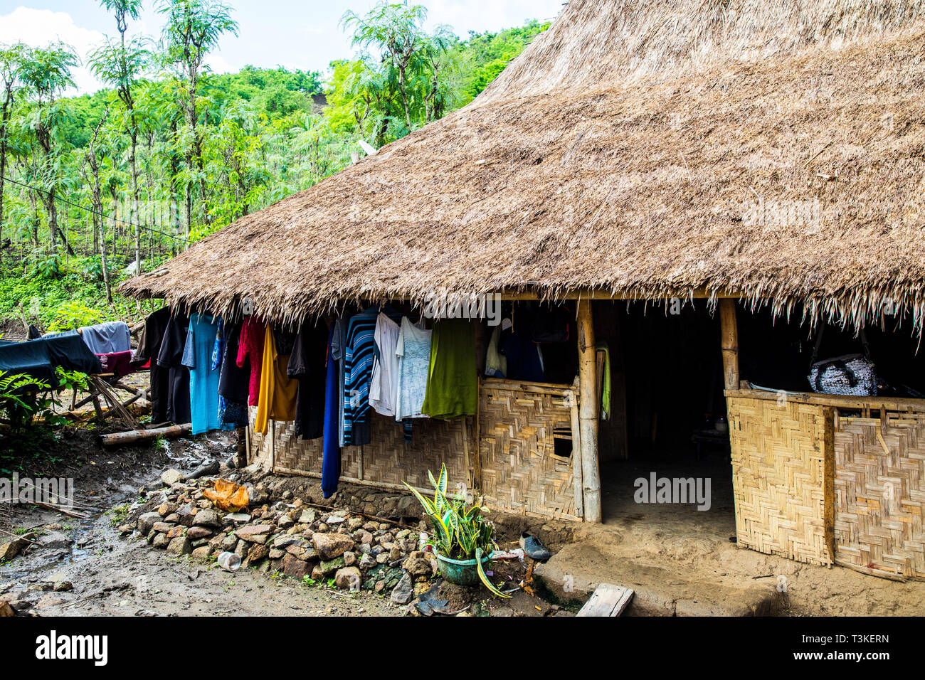 The Sasak Village Ende in Lombok, Indonesia, Asia Stock Photo - Alamy