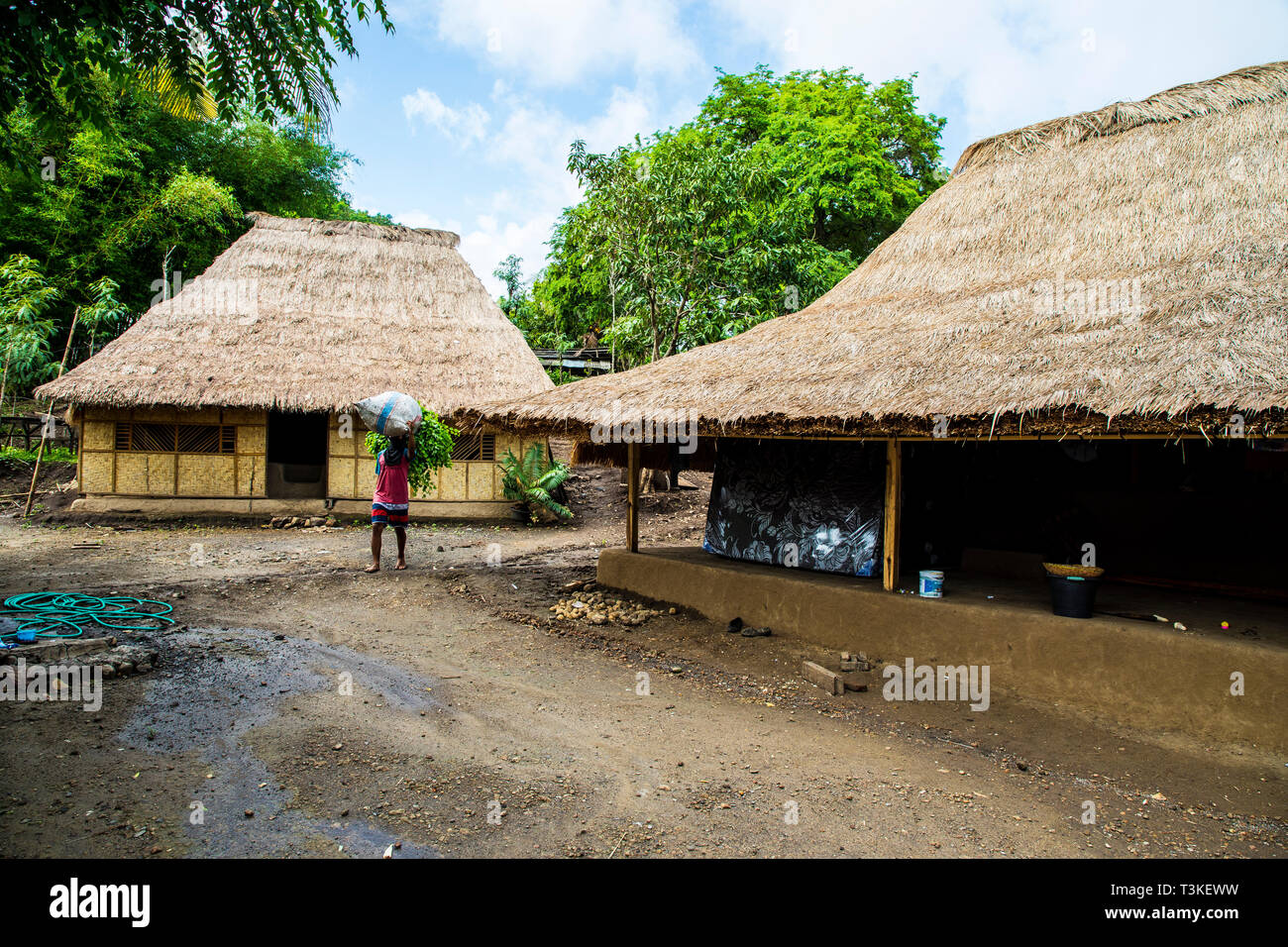 The Sasak Village Ende in Lombok, Indonesia, Asia Stock Photo - Alamy