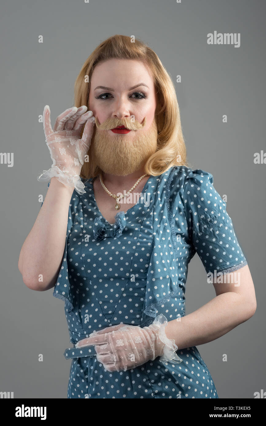 Bearded lady hi-res stock photography and images - Alamy