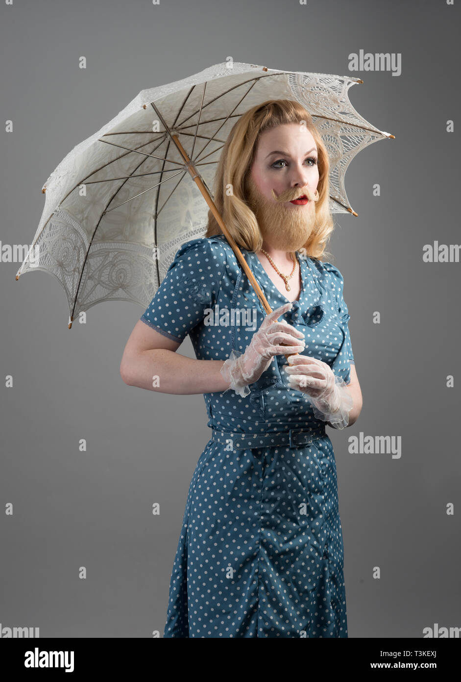 Bearded lady hi-res stock photography and images - Alamy