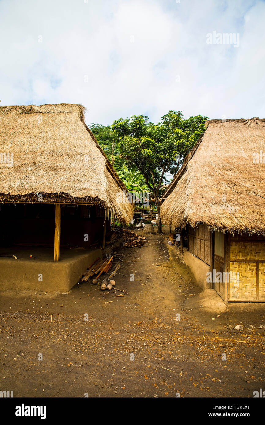 The Sasak Village Ende in Lombok, Indonesia, Asia Stock Photo - Alamy