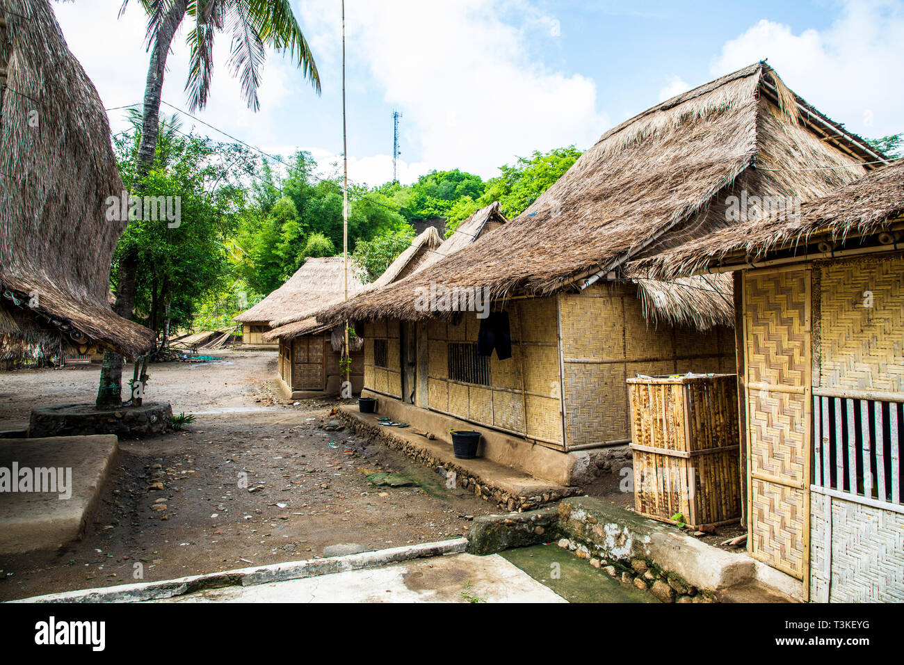The Sasak Village Ende in Lombok, Indonesia, Asia Stock Photo - Alamy