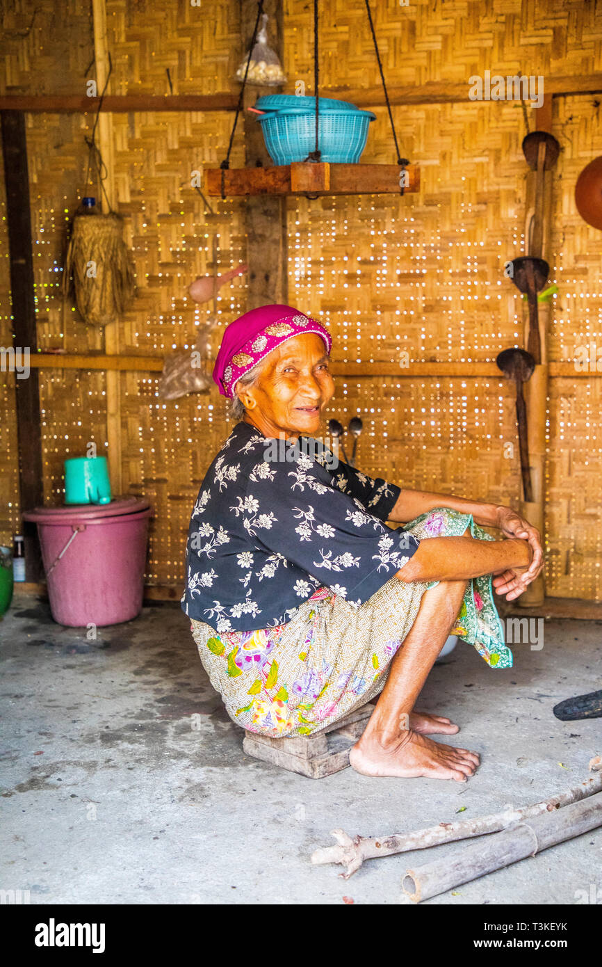 The Sasak Village Ende in Lombok, Indonesia, Asia Stock Photo - Alamy