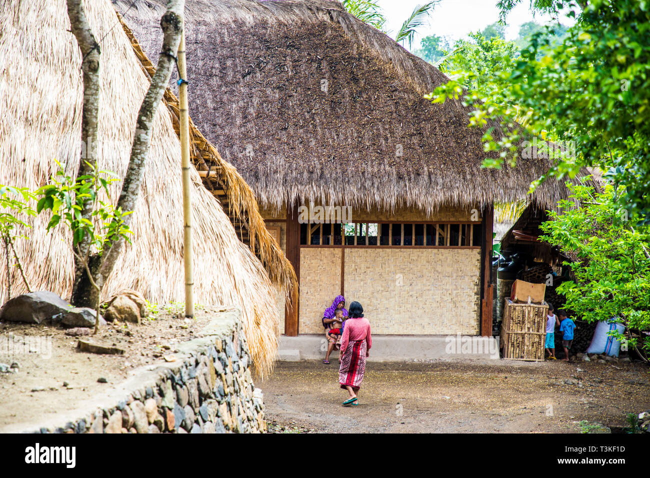 The Sasak Village Ende in Lombok, Indonesia, Asia Stock Photo - Alamy