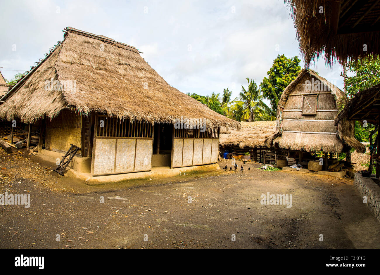 The Sasak Village Ende in Lombok, Indonesia, Asia Stock Photo - Alamy