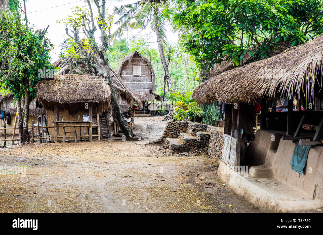 The Sasak Village Ende in Lombok, Indonesia, Asia Stock Photo - Alamy