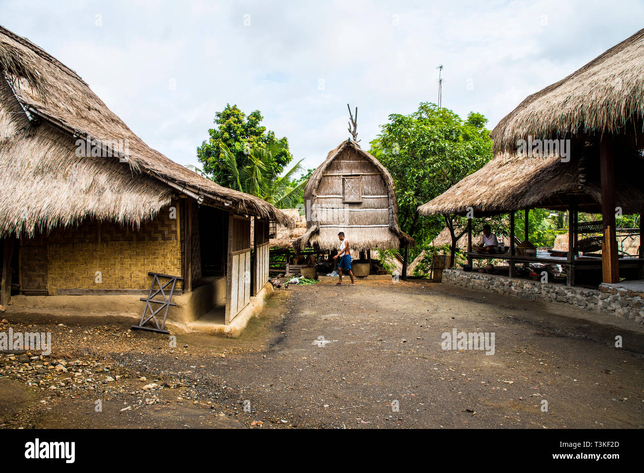 The Sasak Village Ende in Lombok, Indonesia, Asia Stock Photo - Alamy