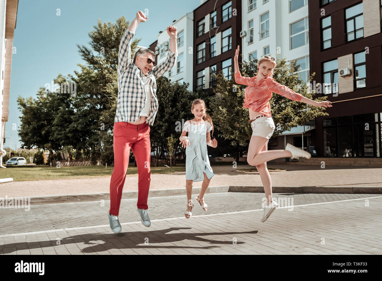 Parents daughter having fun walk hi-res stock photography and images ...