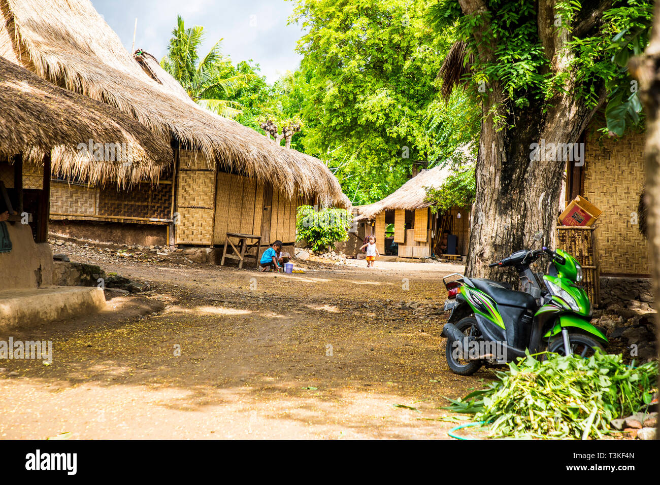 The Sasak Village Ende in Lombok, Indonesia, Asia Stock Photo - Alamy