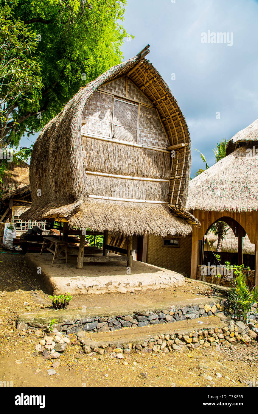 The Sasak Village Ende in Lombok, Indonesia, Asia Stock Photo - Alamy