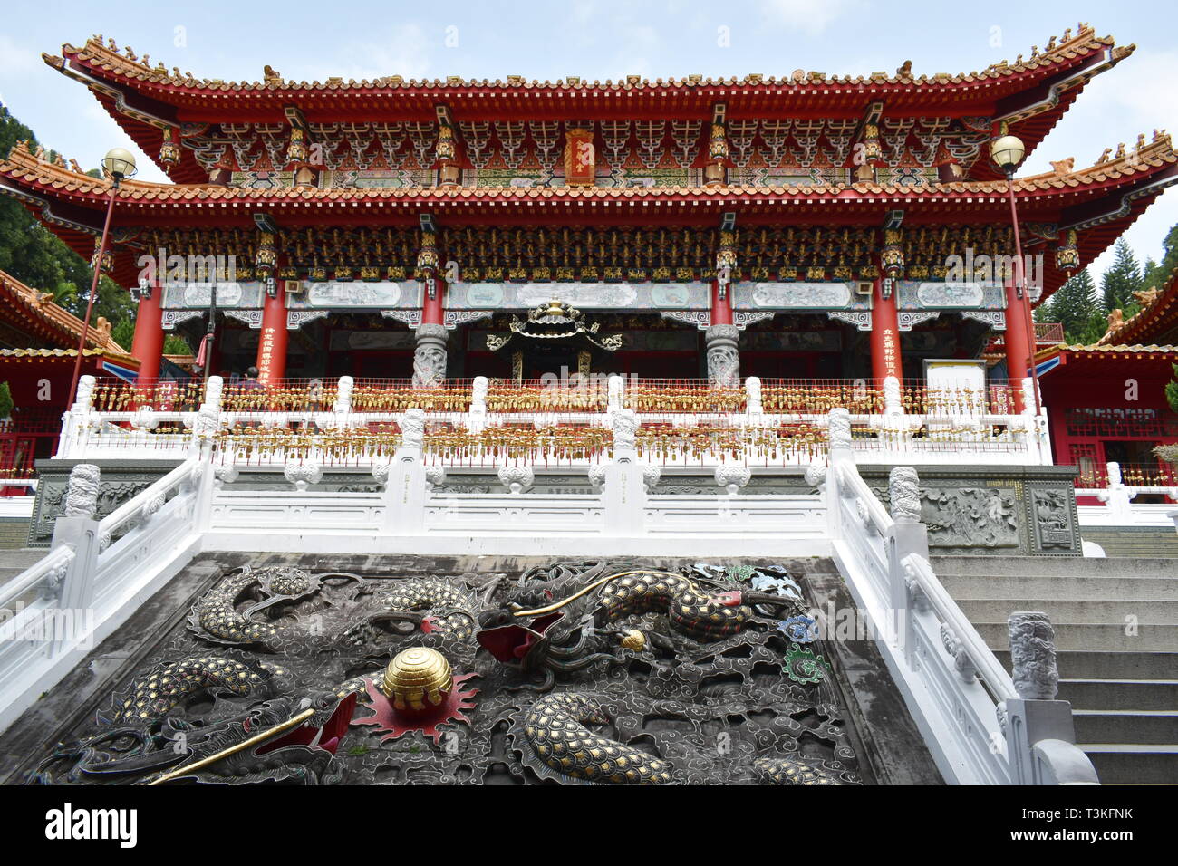 Yuchi Taiwan March 29, 2019 : Xuanguang Temple at sun moon lake Stock ...