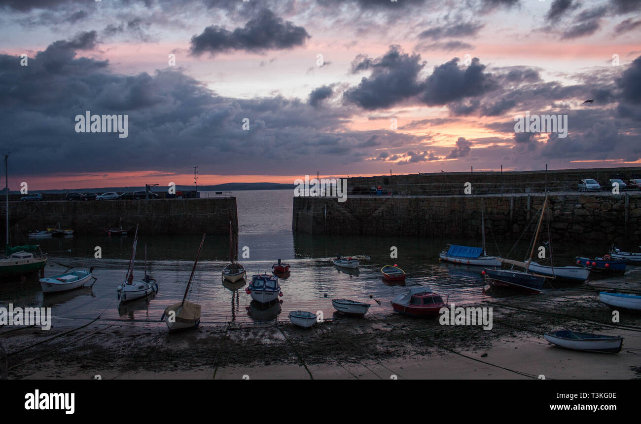 Mousehole Harbour Cornwall Stock Photo - Alamy