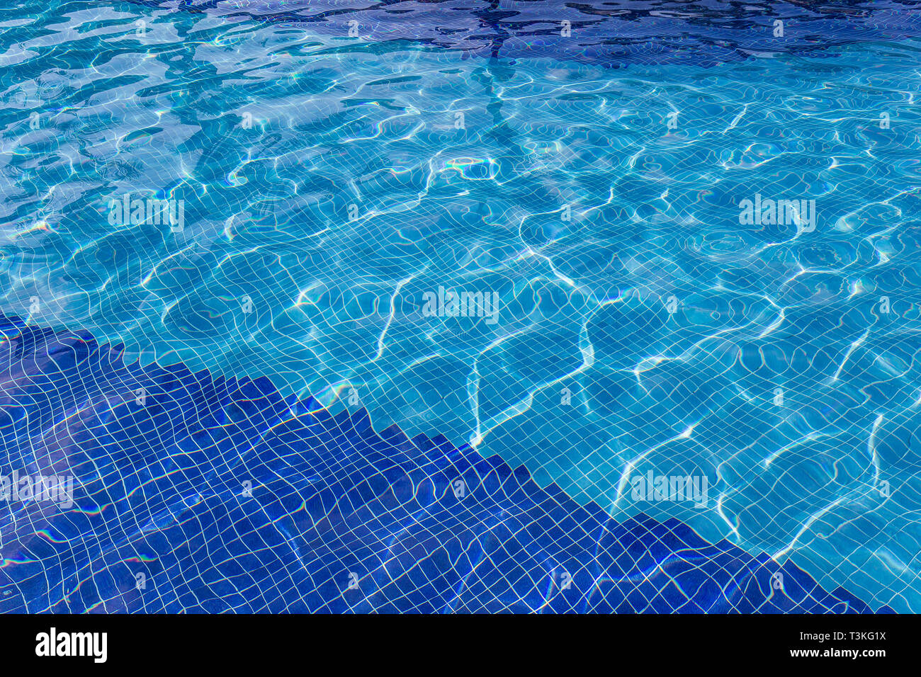 blue Swimming pool in Cancun, Riviera Maya, Mexico Stock Photo - Alamy