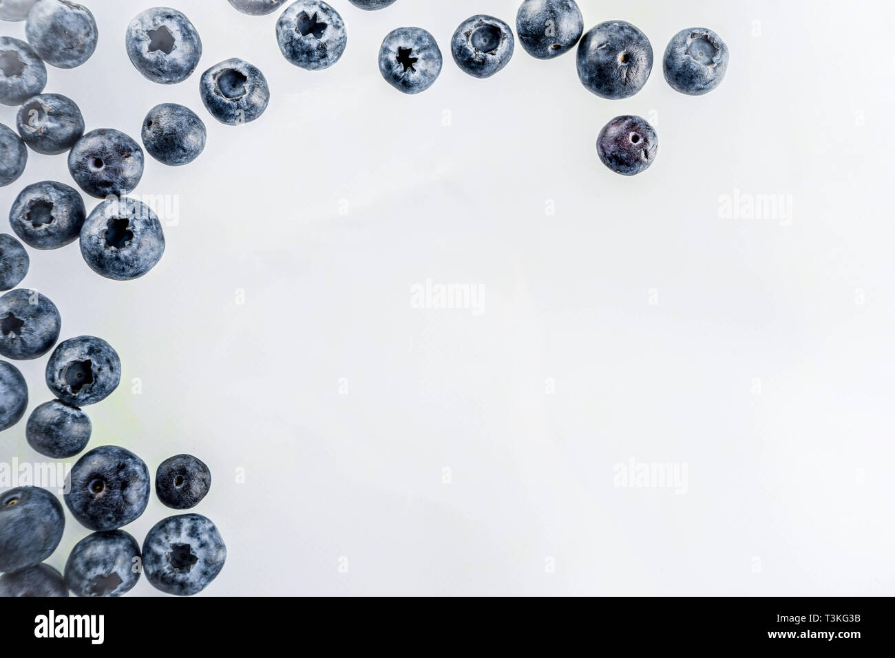 Fresh berries pattern - blueberries, strawberries, blackberries. On ...