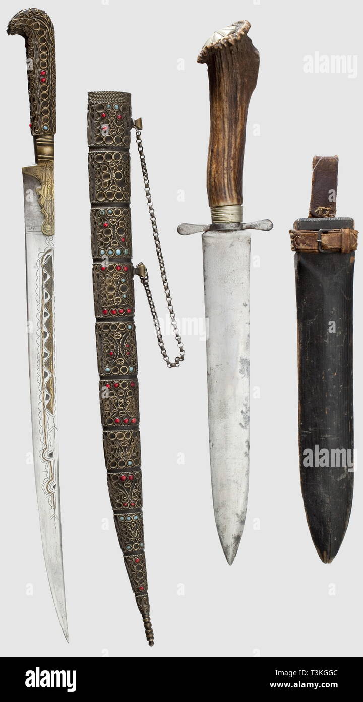 weapons, dagger, 17th century, 19th century, Additional-Rights ...