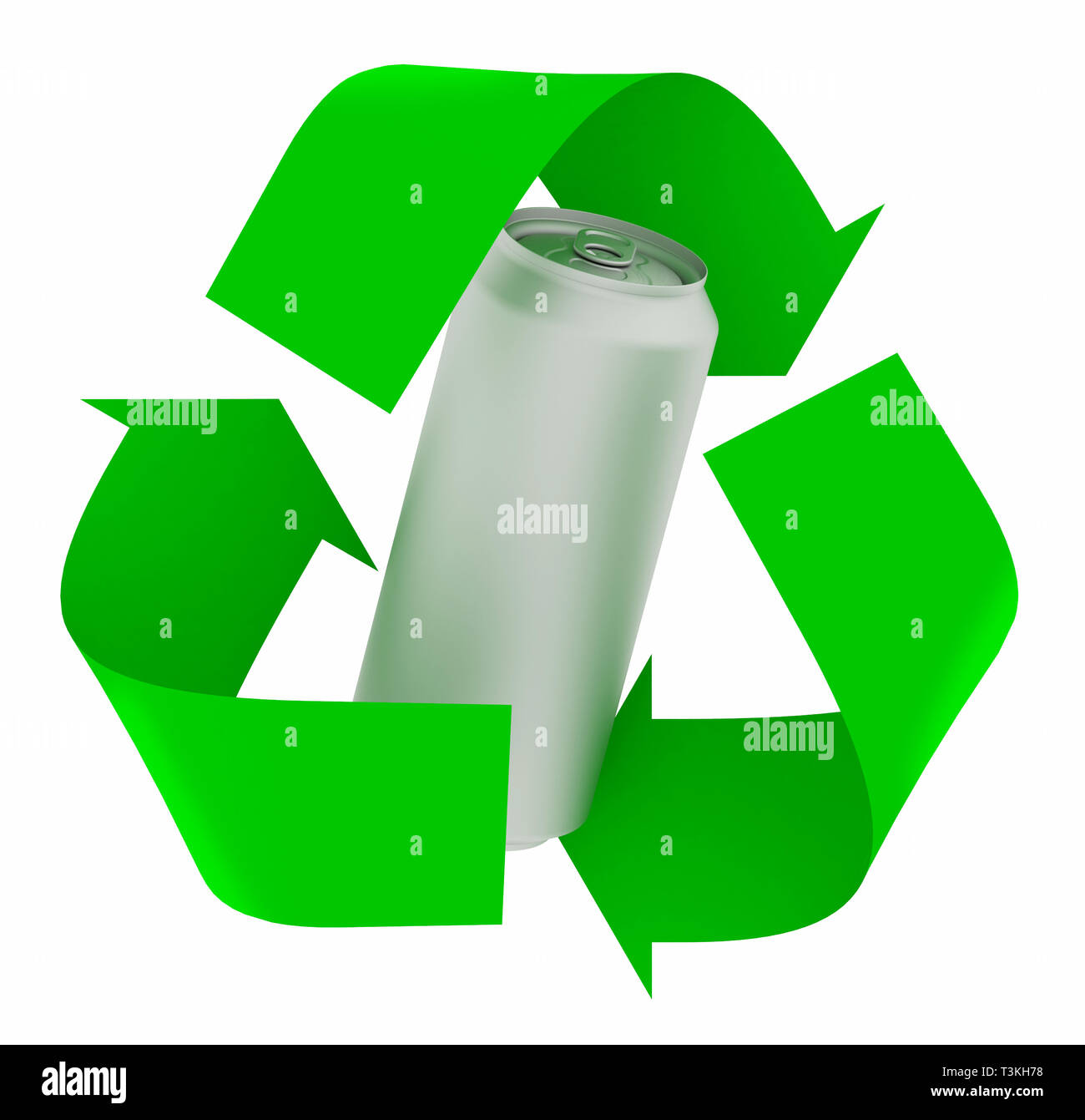 Recycle symbol can hi-res stock photography and images - Alamy