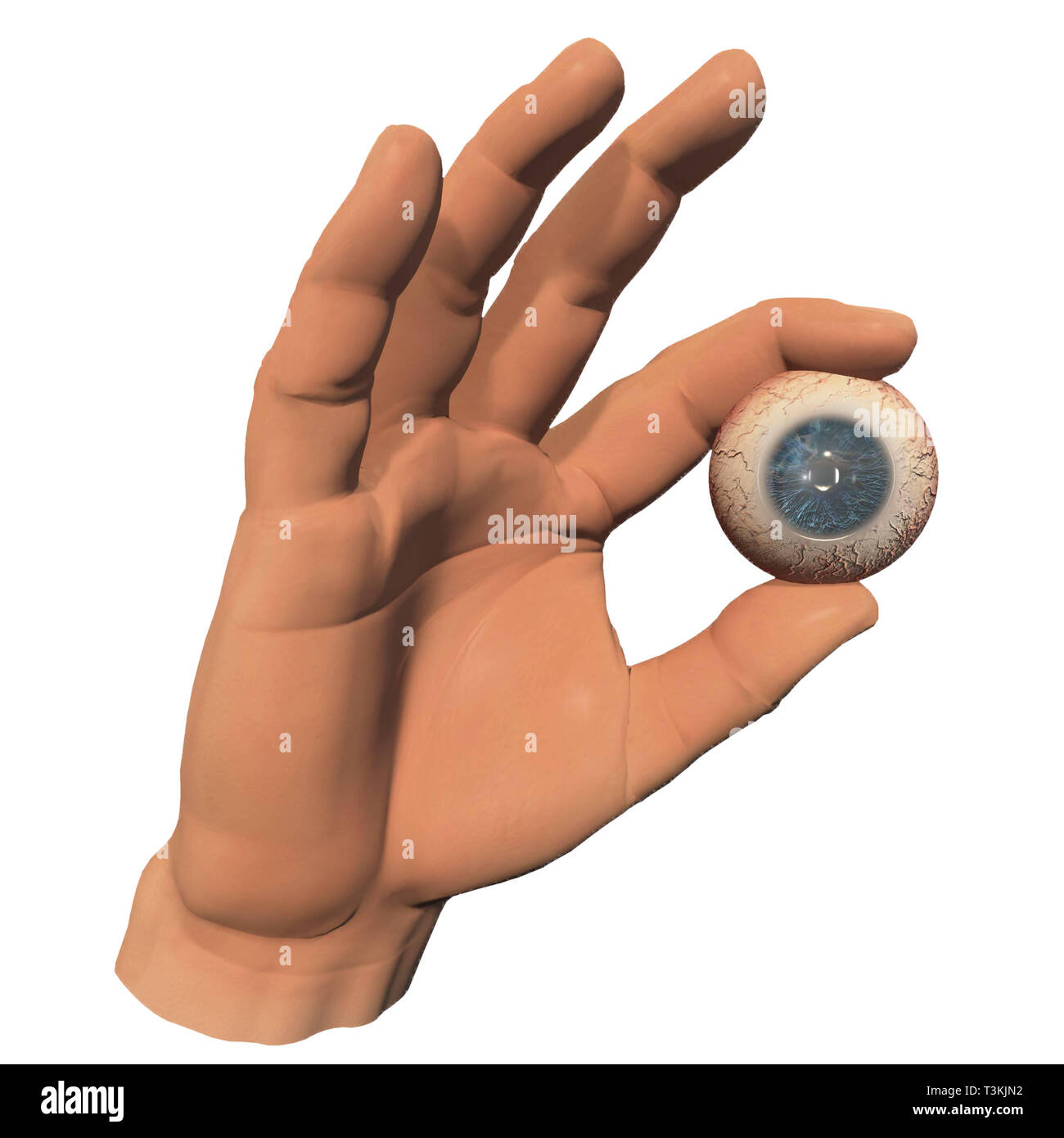 Eyeball and hand hi-res stock photography and images - Alamy