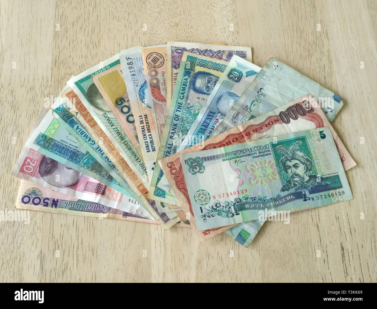 money international notes Stock Photo - Alamy