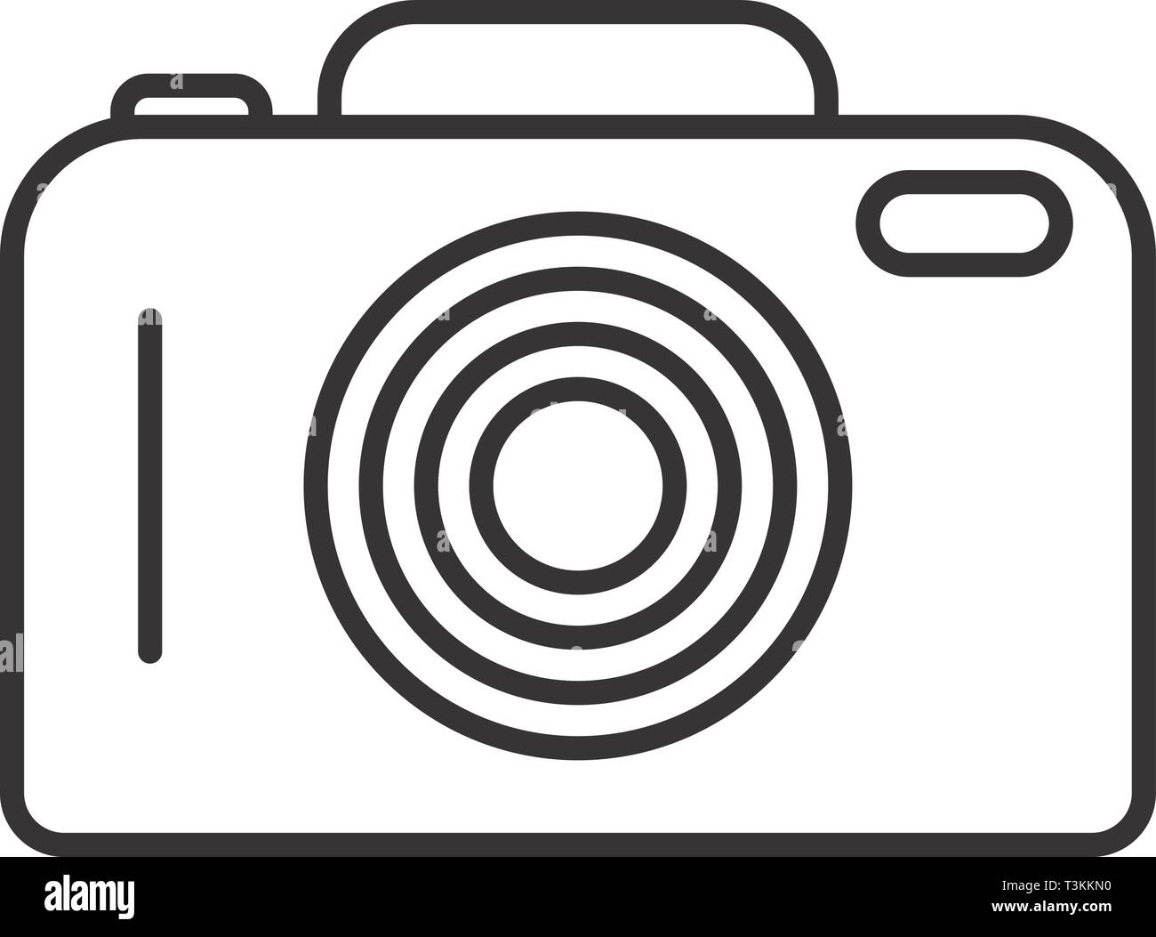 Camera Line Black Icon Stock Vector Image & Art - Alamy
