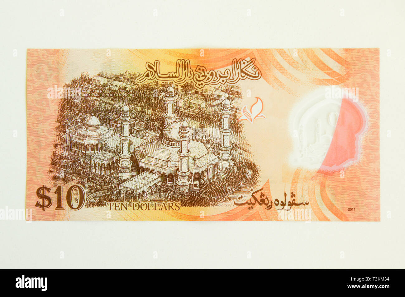 Currency of the Sultanate of Brunei (ringgit, reverse side of note ...