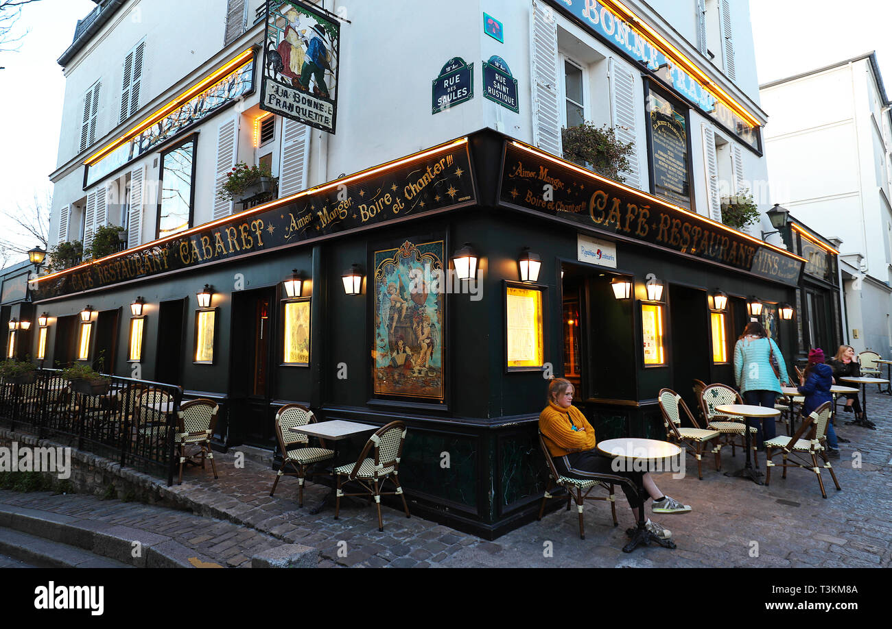 The traditional French restaurant La Bonne Franquette located in ...