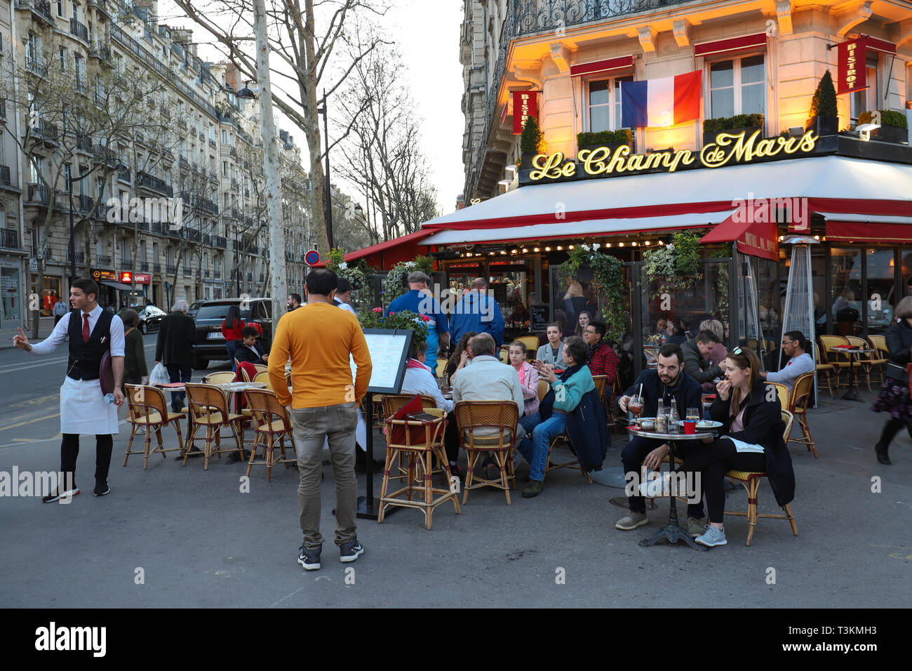 Cafe Le Champ de Mars is traditonal French cafe located near the Eiffel ...