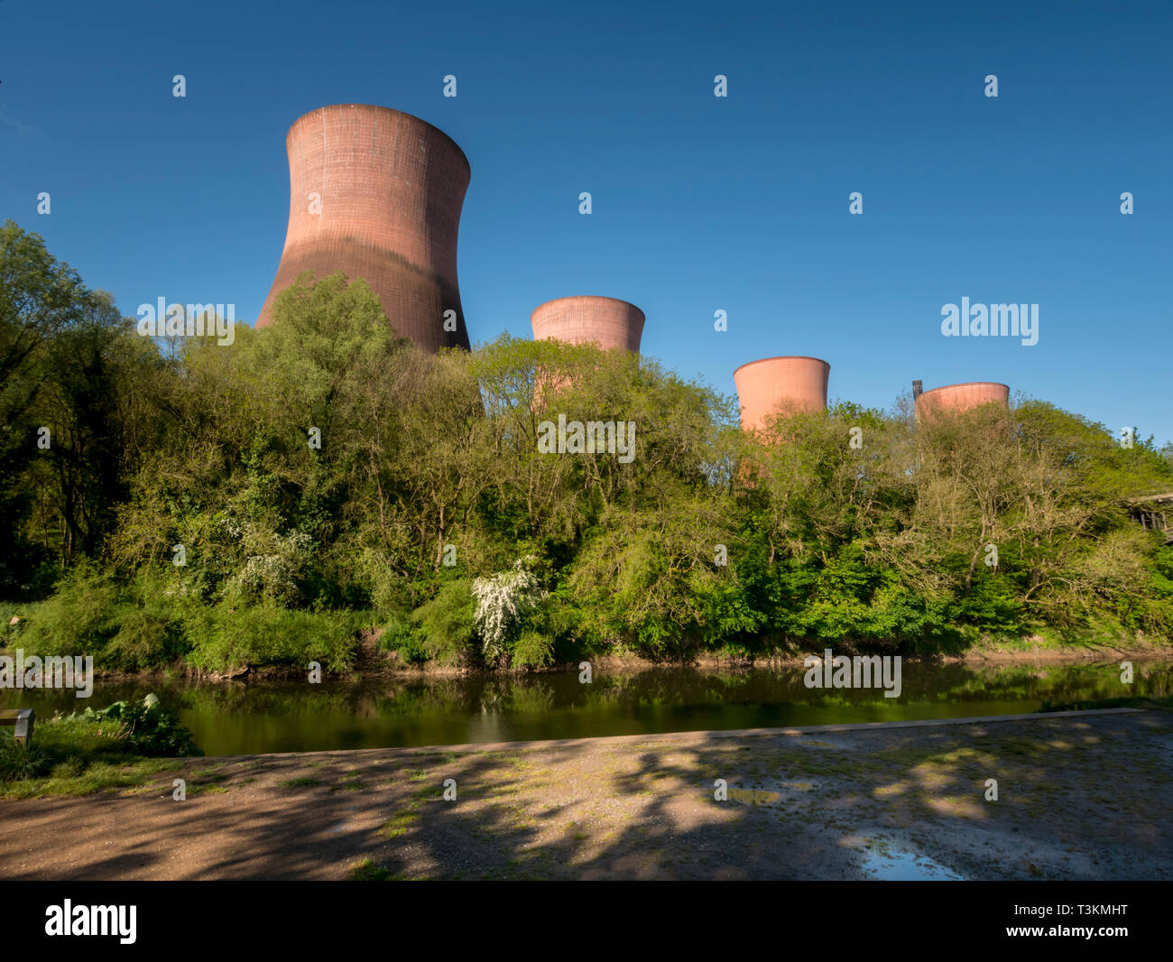 europe, uk, England, Shropshire, cooling towers Stock Photo - Alamy