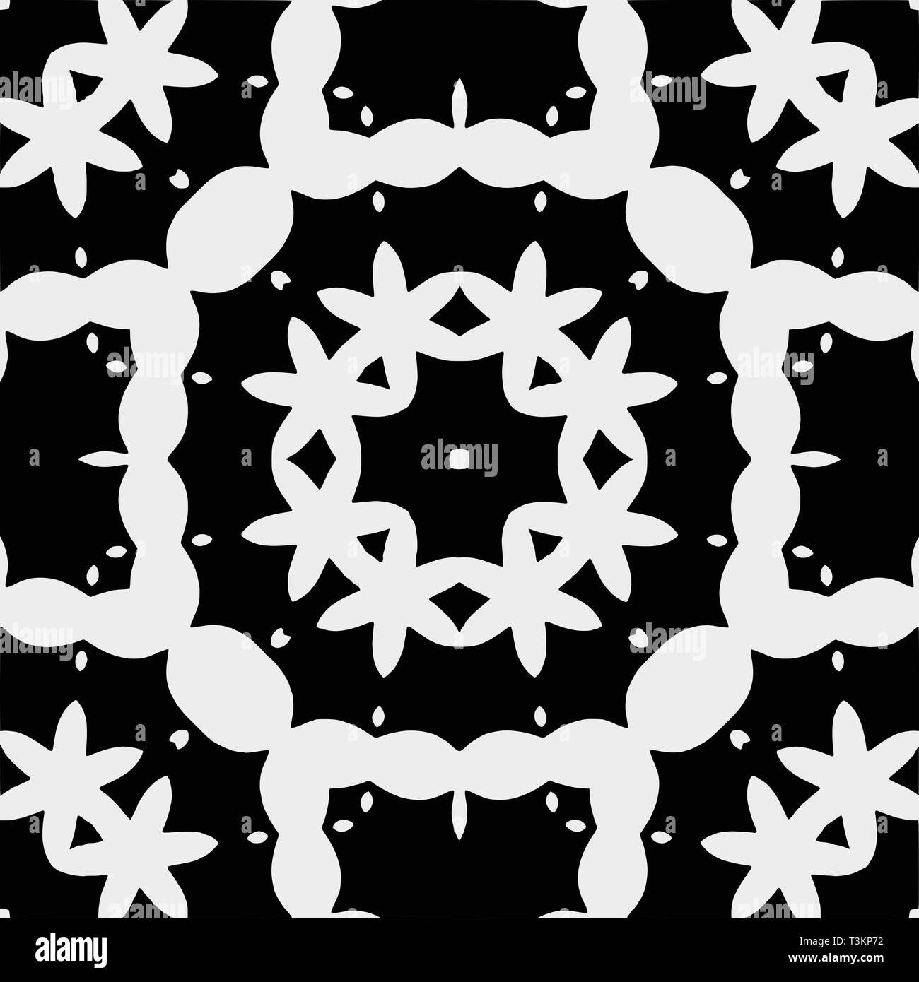 Pattern tile, ornate geometric pattern and two-tone abstract background ...