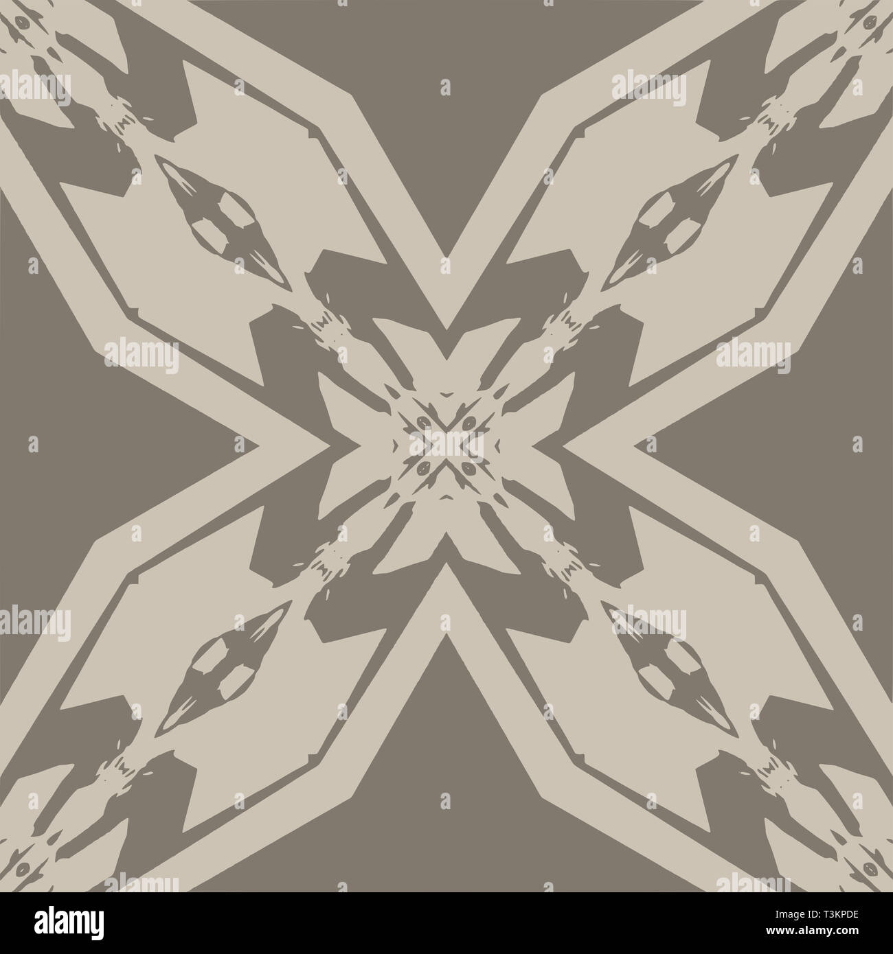 Pattern tile, ornate geometric pattern and two-tone abstract background ...