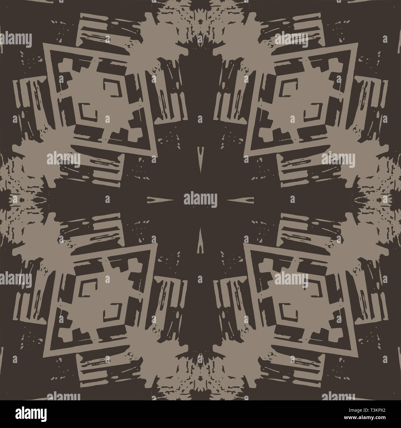 Pattern tile, ornate geometric pattern and two-tone abstract background ...