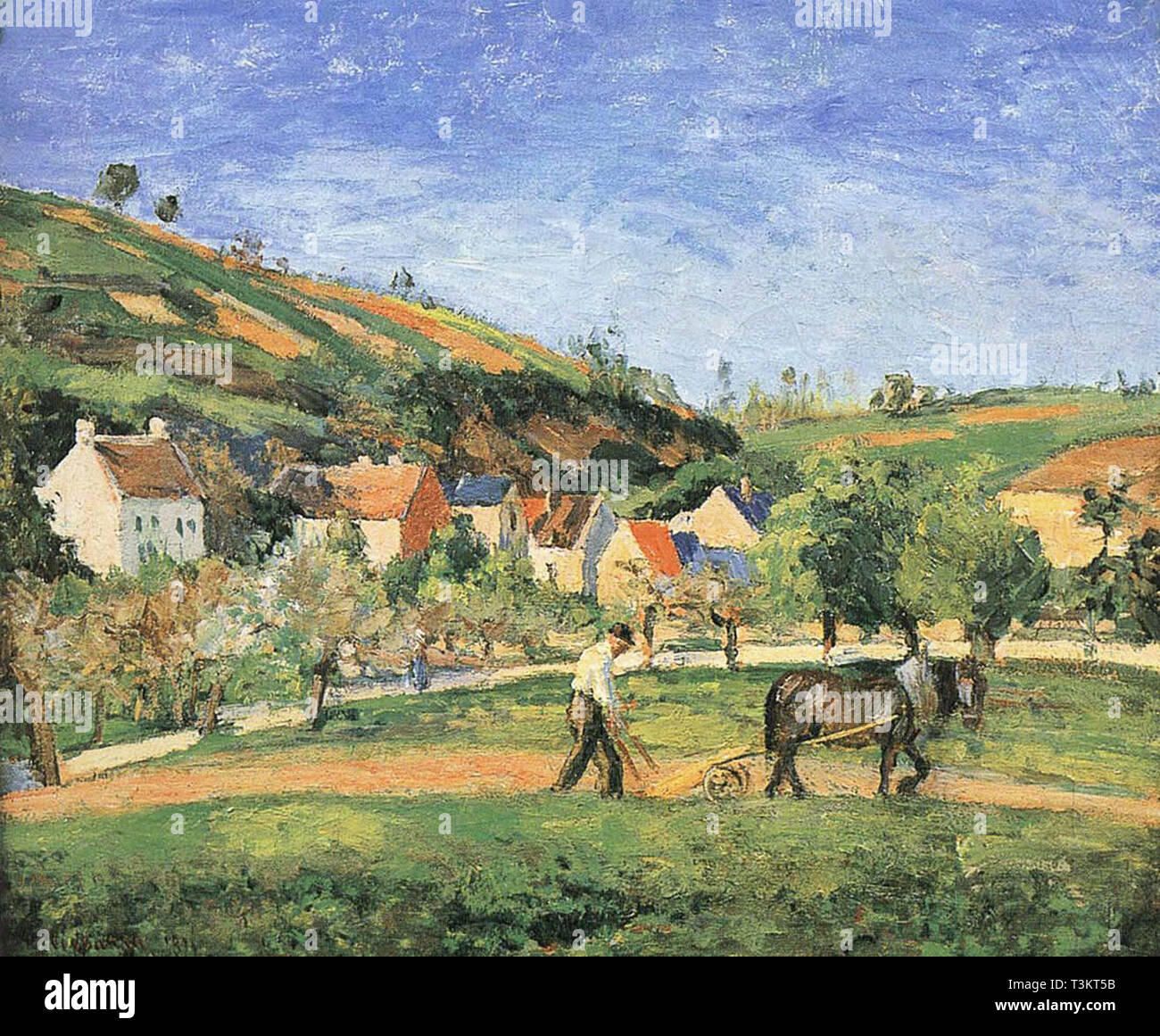 Camille Pissarro (1830 1903) Le Laboureur Au Valhermeil Auvers Sur Oise ...