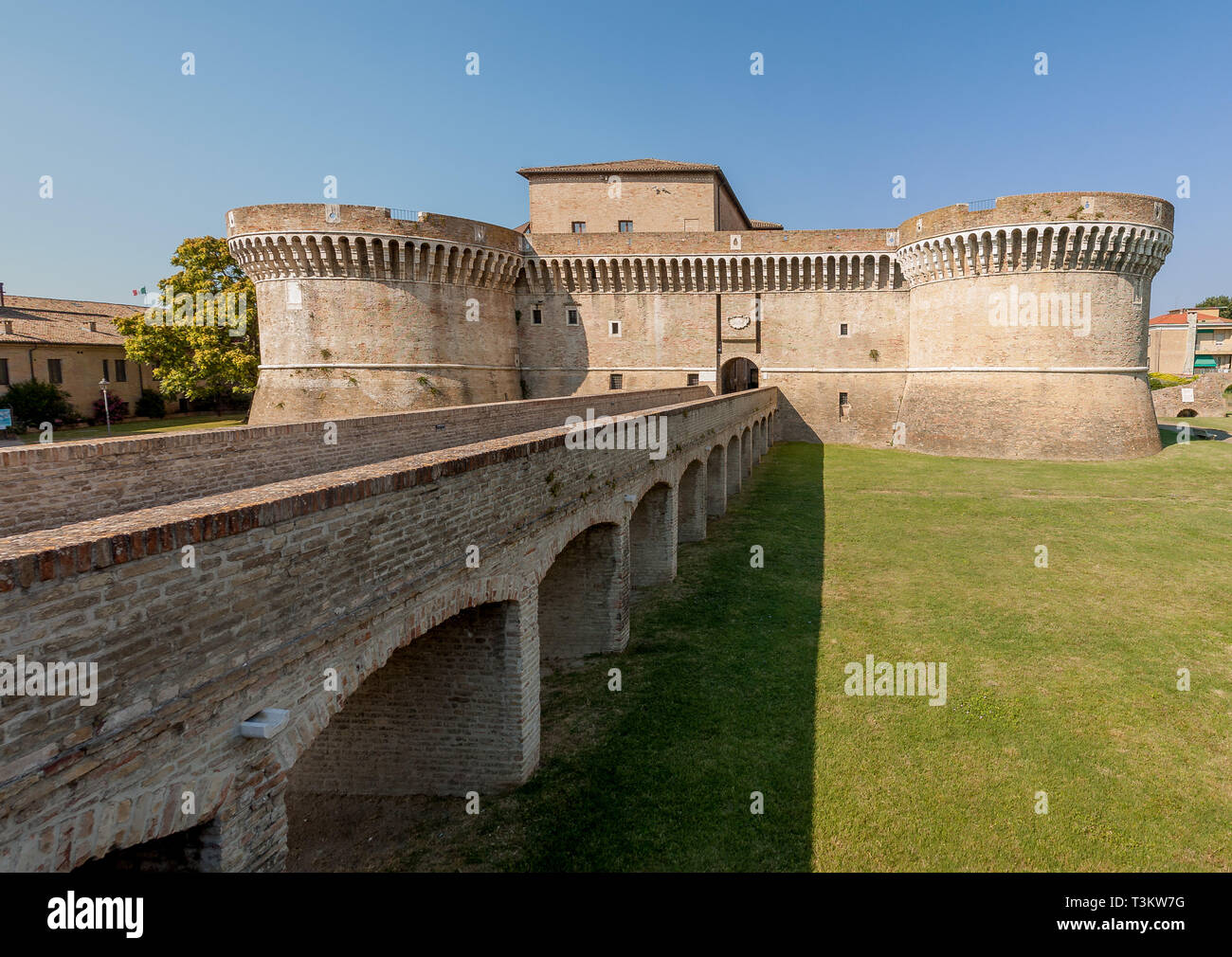 fortress medieval Italy Stock Photo - Alamy