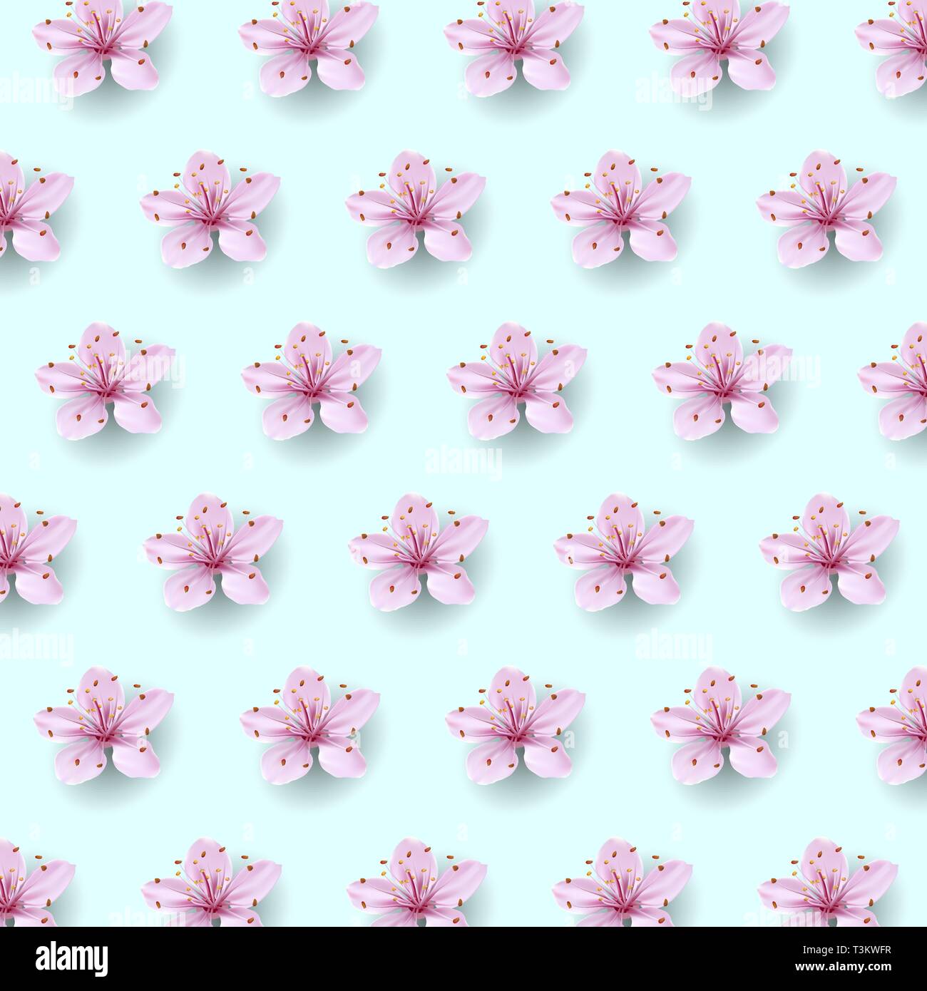 Pink sakura japan Stock Vector Images - Alamy