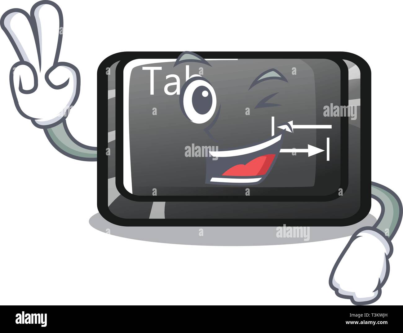 Finger notebook character cartoon hi-res stock photography and images ...