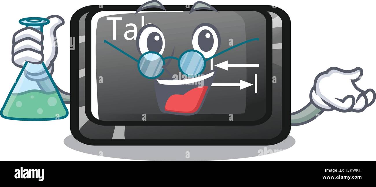 Professor button tab in the shape cartoon Stock Vector Image & Art - Alamy