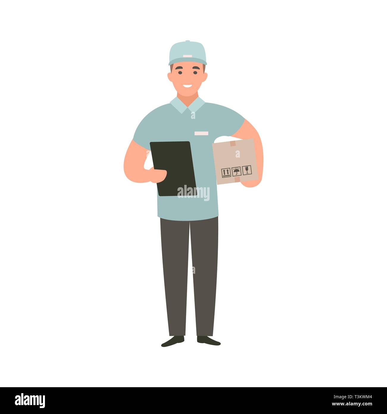 Delivery guy Cut Out Stock Images & Pictures - Alamy