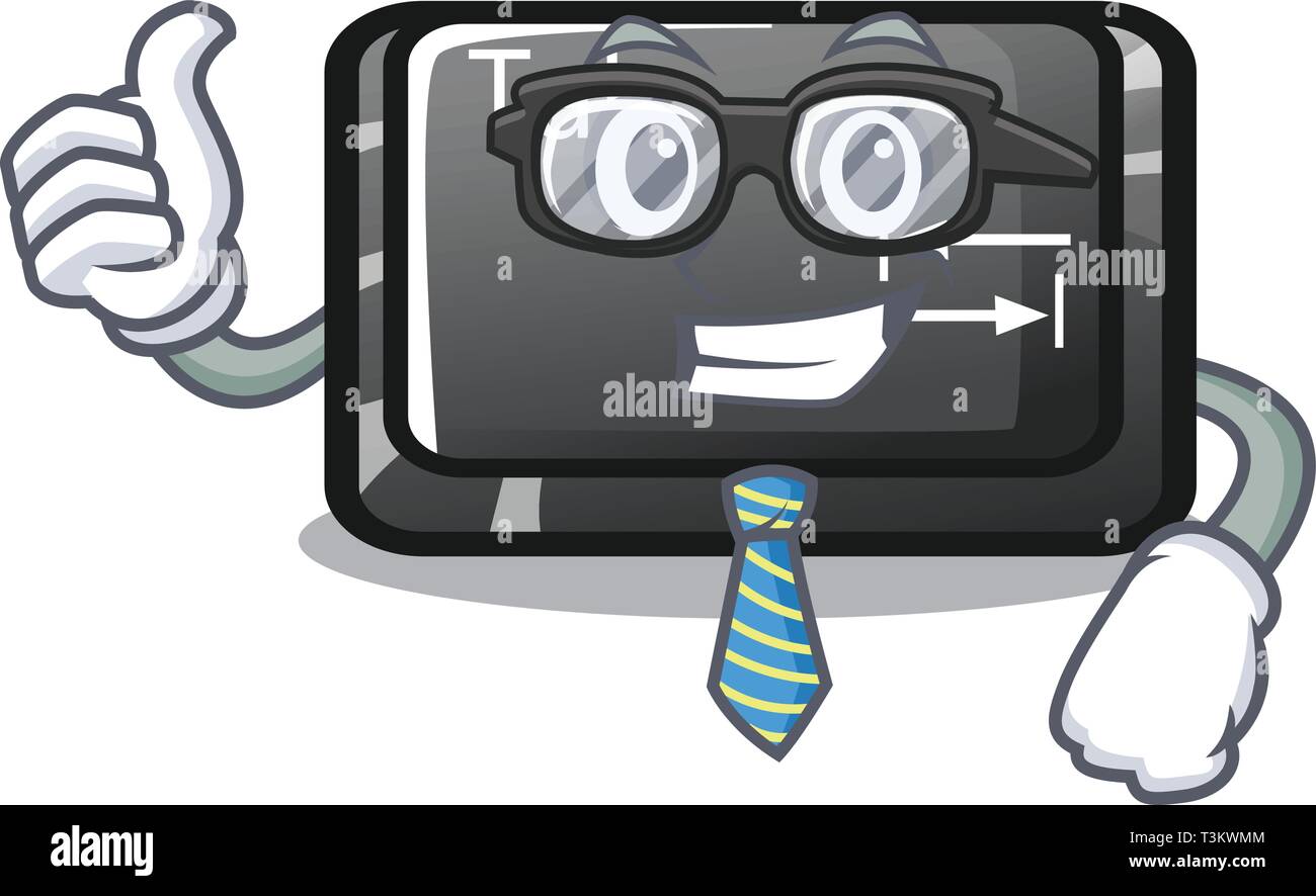 Businessman button tab in the shape cartoon Stock Vector Image & Art ...