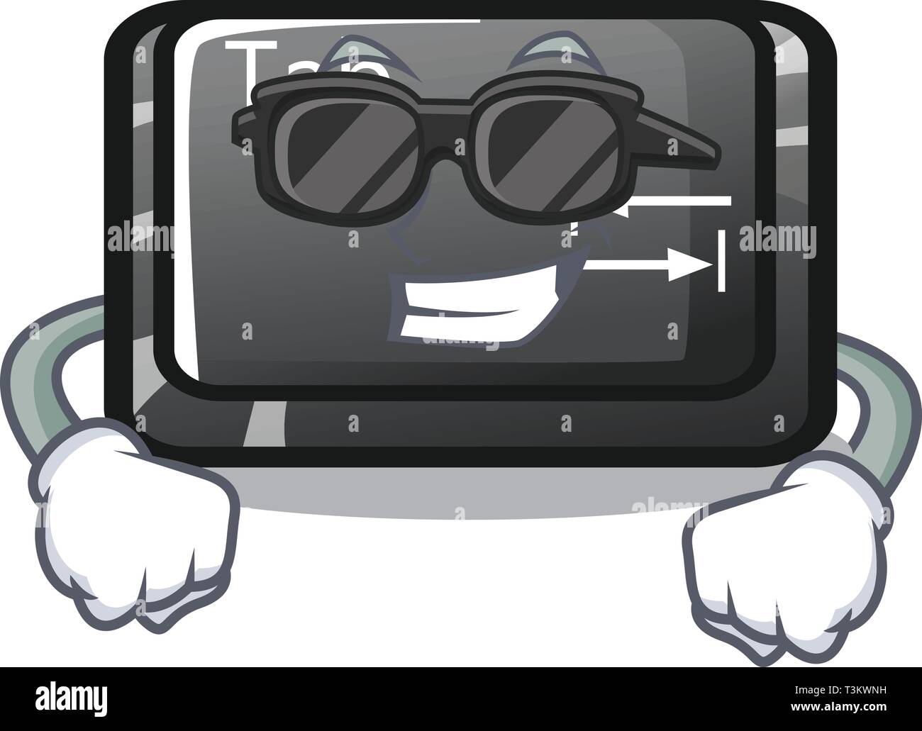 Super cool button tab in the shape cartoon Stock Vector Image & Art - Alamy