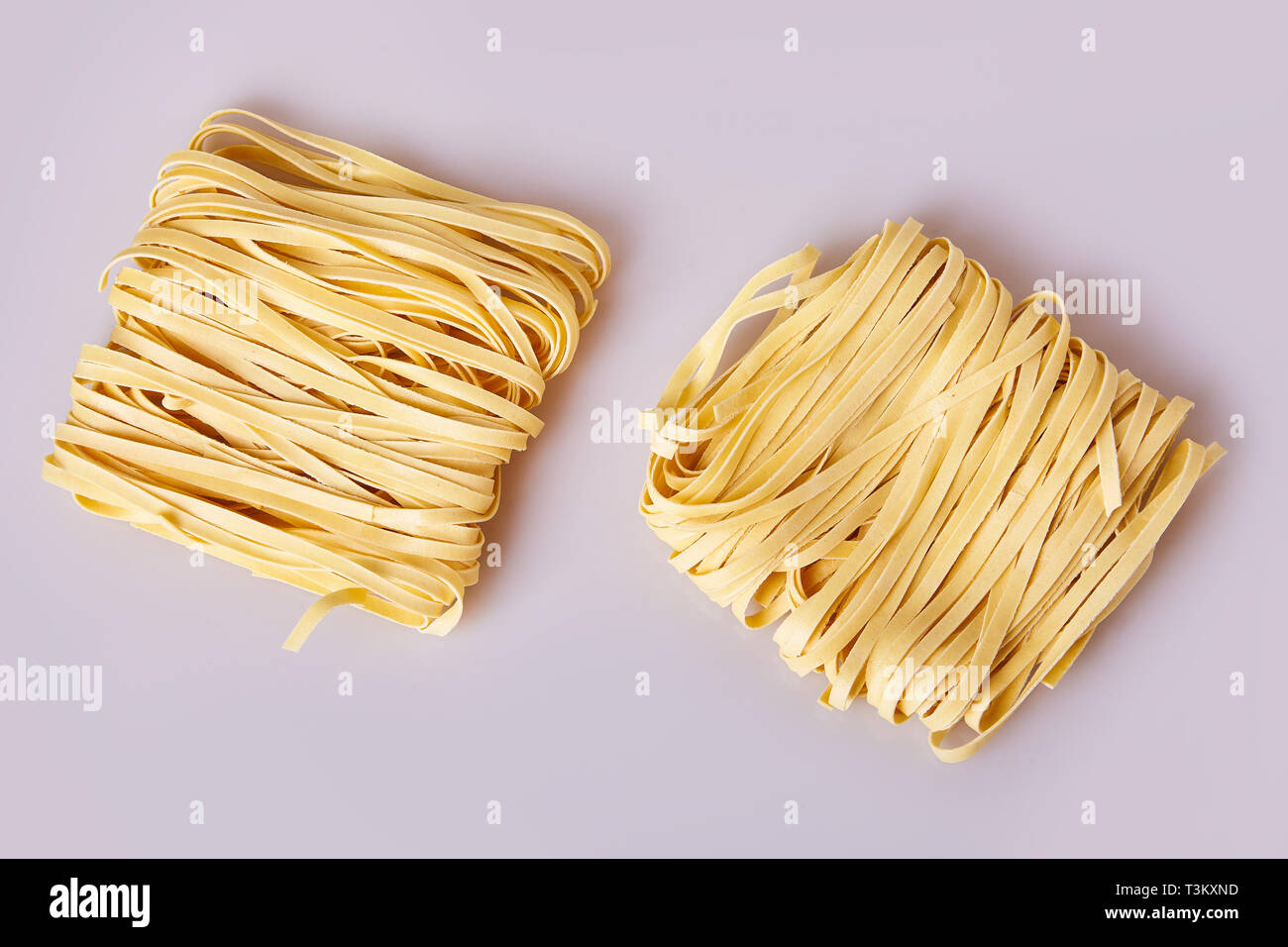 Dry thick rolled noodles square shape. Capelli d'angelo, Angel's hair ...