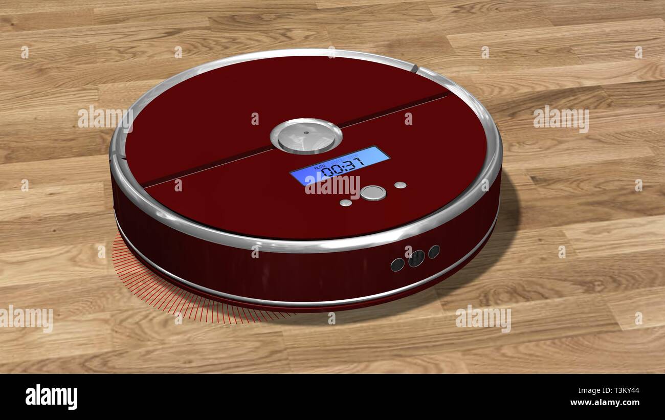Automated robotic vacuum cleaner Stock Photo - Alamy
