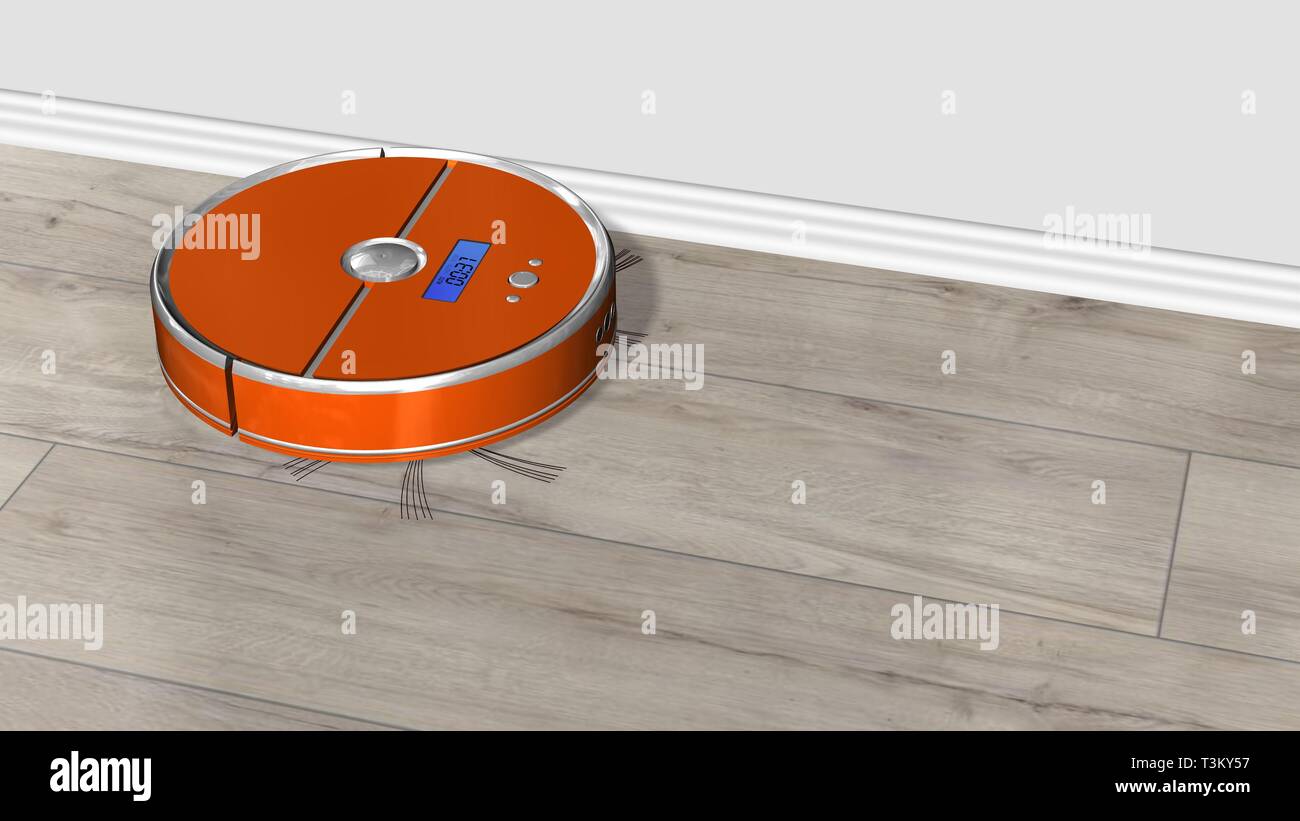 Automated robotic vacuum cleaner Stock Photo - Alamy