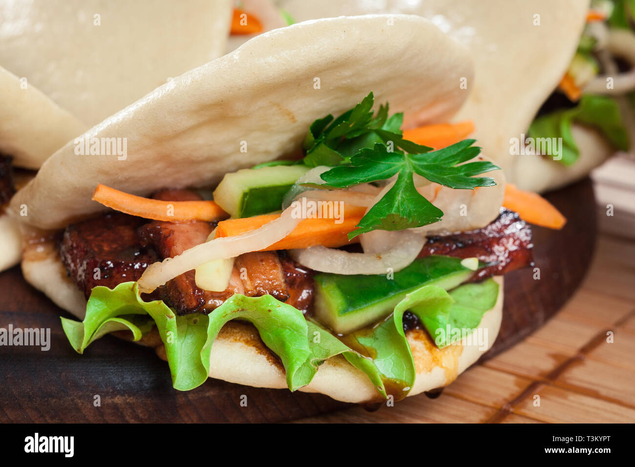 Bao buns pork belly hi-res stock photography and images - Alamy