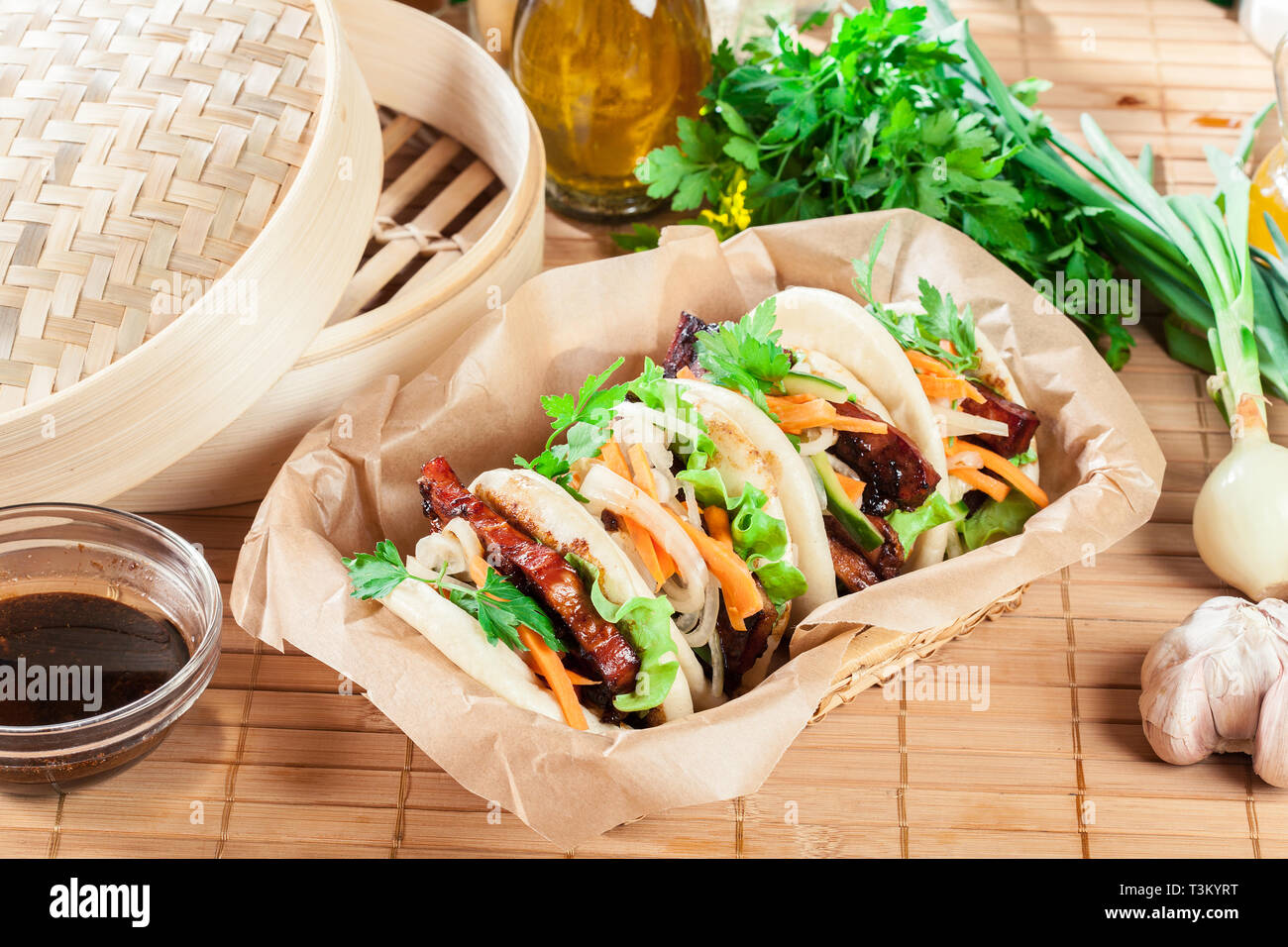 Bao Buns Plate High Resolution Stock Photography and Images - Alamy