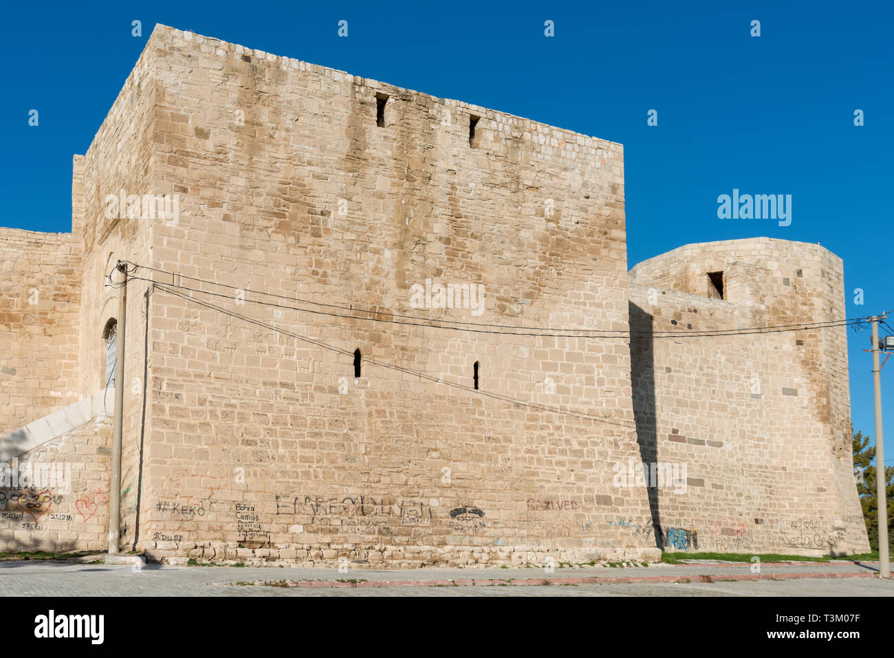 MARCH 01,2019 KARAMAN TURKEY.The Karaman Castle, located in Karaman ...