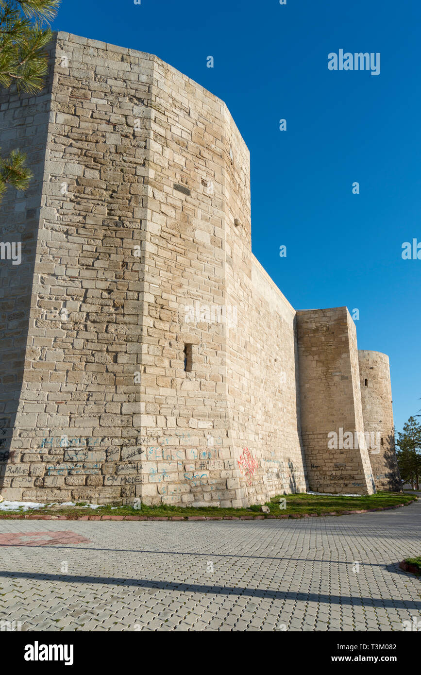 MARCH 01,2019 KARAMAN TURKEY.The Karaman Castle, located in Karaman ...