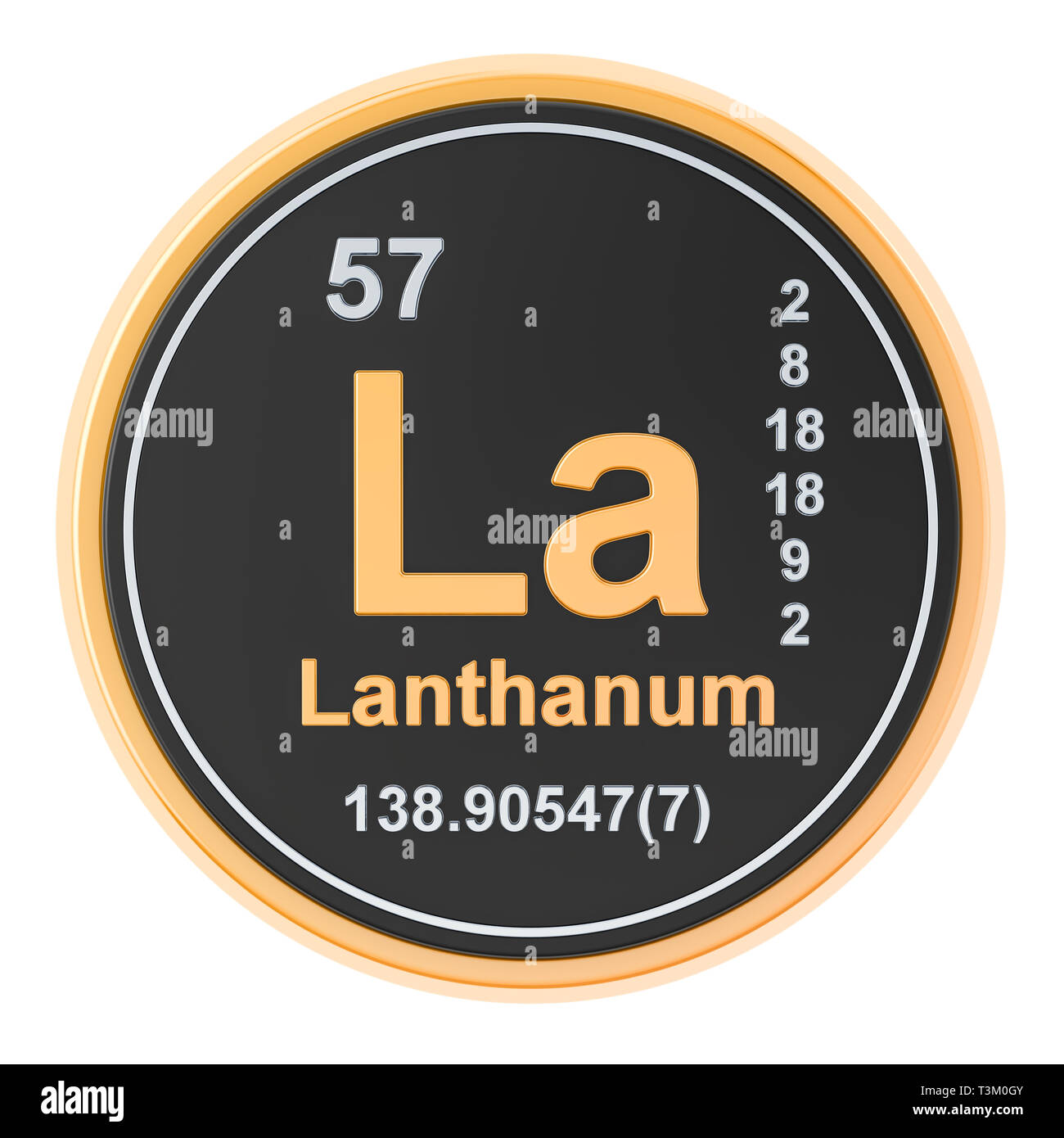 Symbol chemical element lanthanum hi-res stock photography and images ...